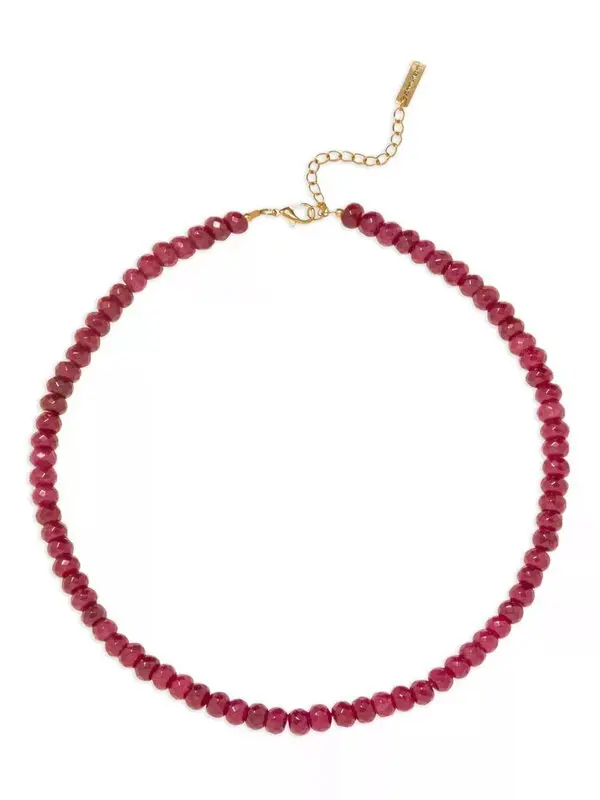JENNIFER BEHR Amani Beaded Necklace - Red