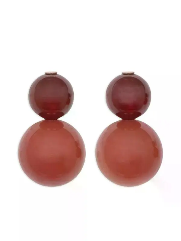 JENNIFER BEHR Cara Beaded Drop Earrings - Red