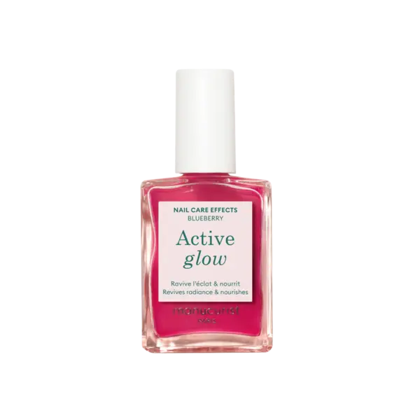 MANUCURIST Active Glow Nourishing Treatment Nail Polish - Blueberry