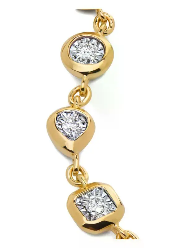 Monica Vinader Diamond Necklace - Gold