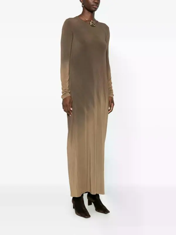UMA WANG Long-sleeved Maxi Dress