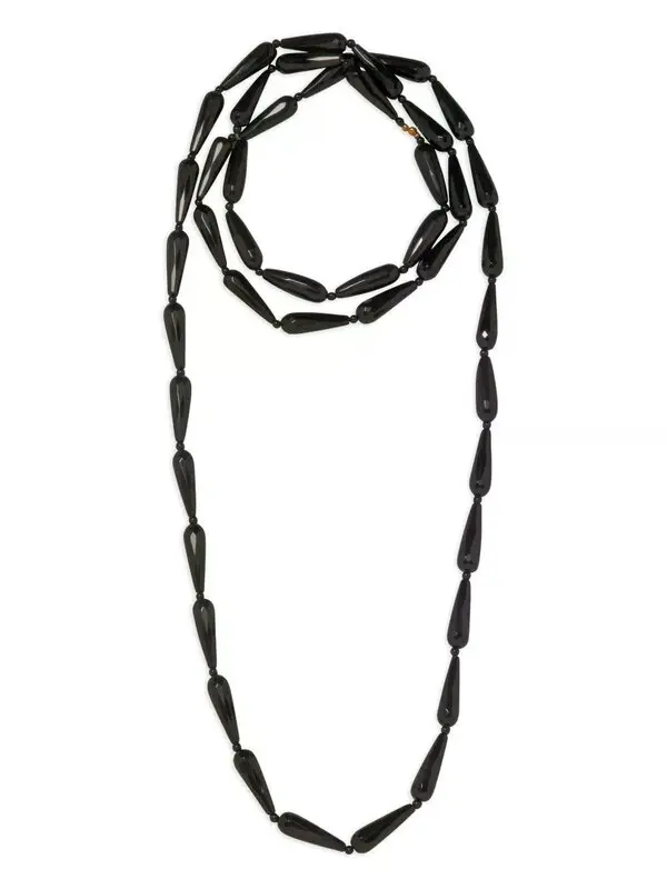 JENNIFER BEHR Asha Beaded Necklace - Black