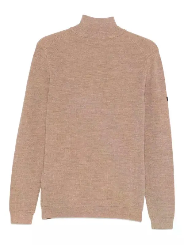 Superdry Zip-neck Sweater - Neutrals
