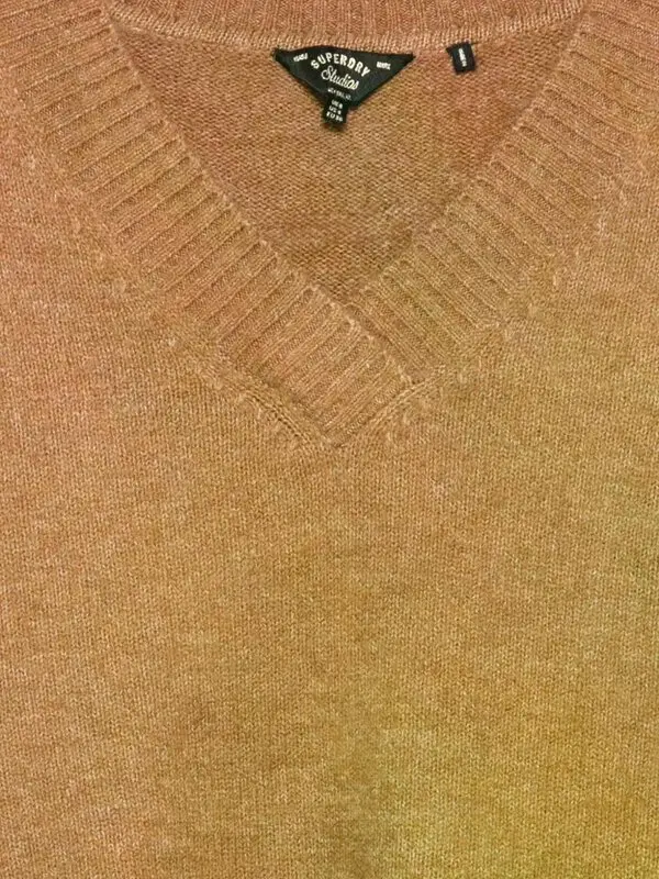 Superdry V-neck Sweater - Brown