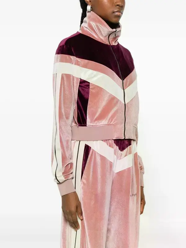 Palm Angels Colour-block Chenille Track Jacket