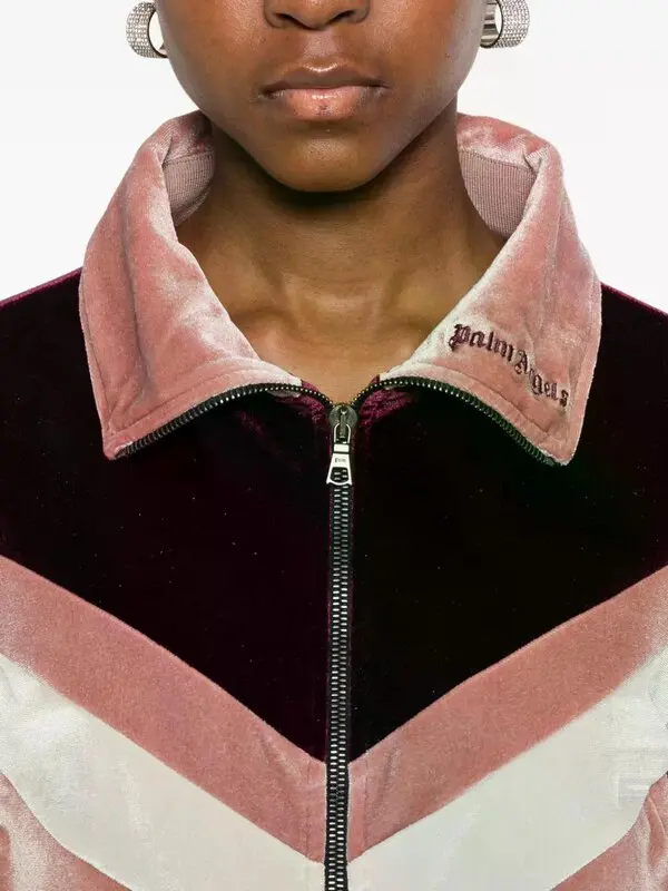 Palm Angels Colour-block Chenille Track Jacket