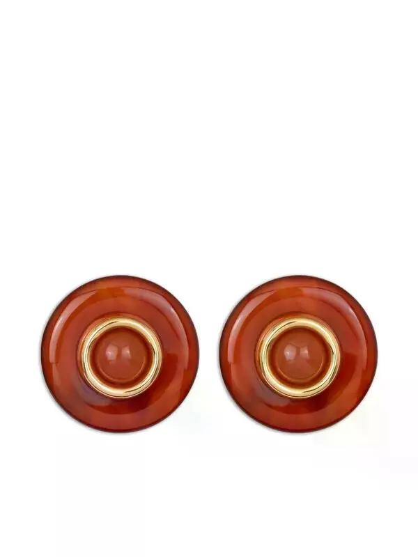 JENNIFER BEHR Devon Plated Stud Earrings - Red