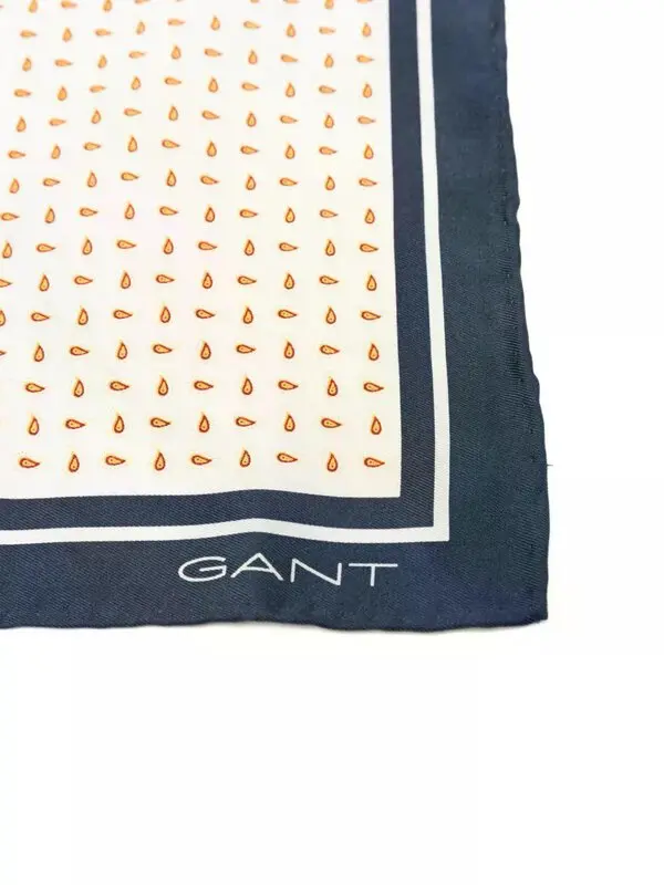 Gant Patterned Silk Pocket Square