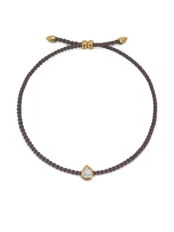 Monica Vinader Pear-diamond Bracelet - Gold