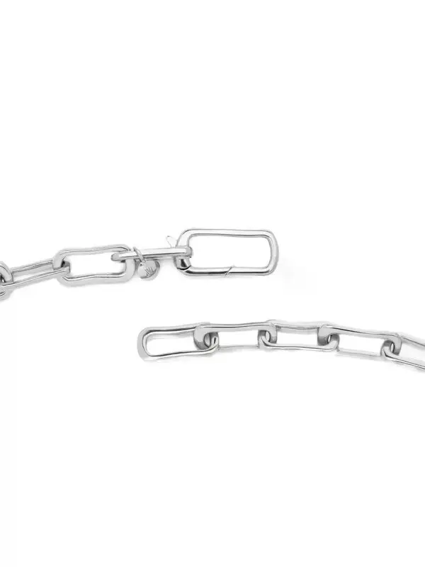 Monica Vinader Mini Chain Link Necklace - Silver