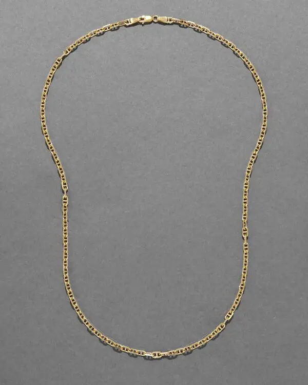 Alexis Bittar Vintage 1980s Italian Link Chain Necklace - Gold