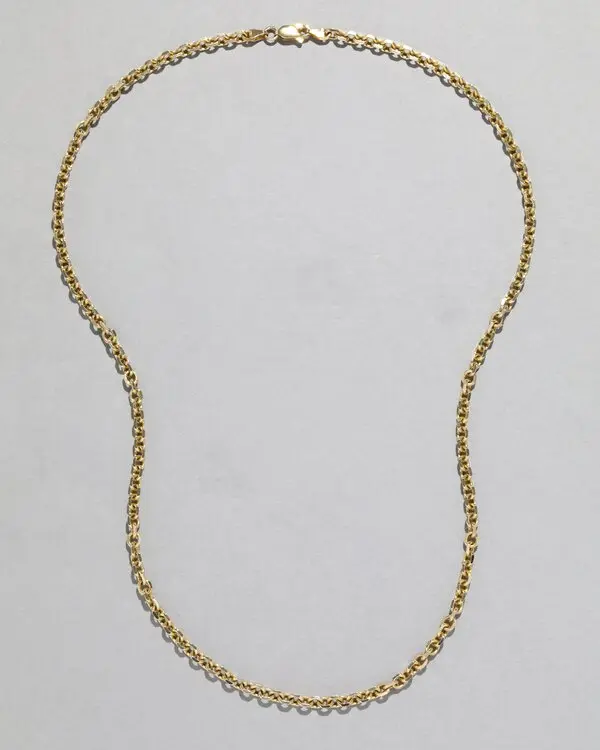 Alexis Bittar Vintage 1980s Italian 14k Link Chain Necklace - Gold