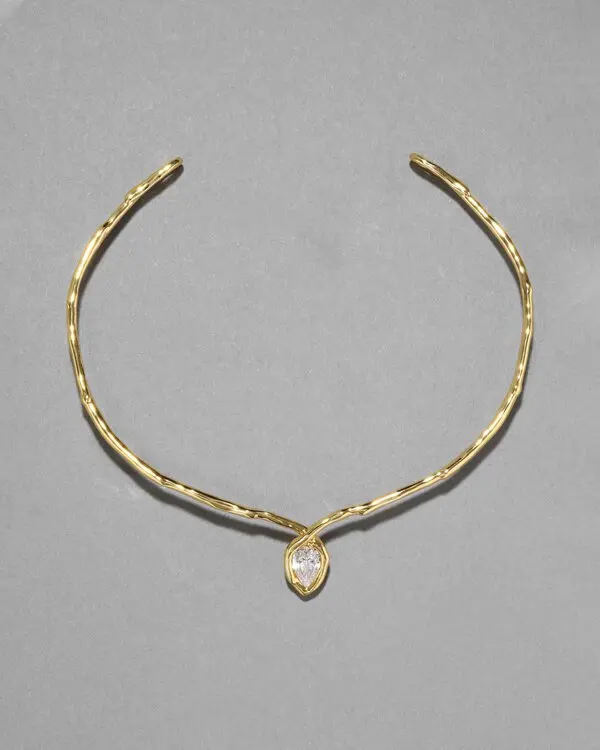 Alexis Bittar Asterales Floating Collar Necklace - Gold