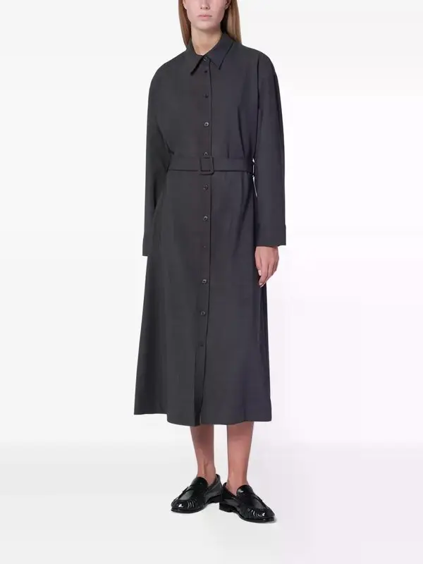 P.a.r.o.s.h Belted Midi Shirt Dress