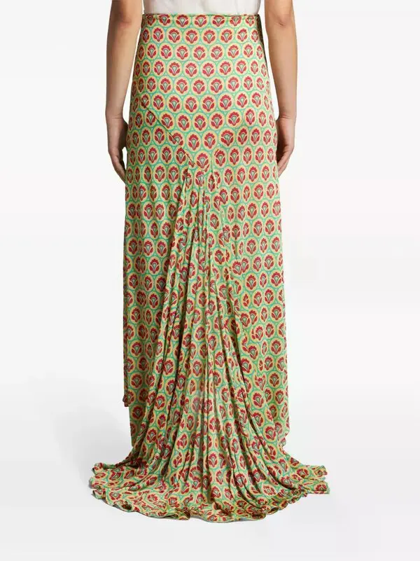 Etro Printed Train Skirt