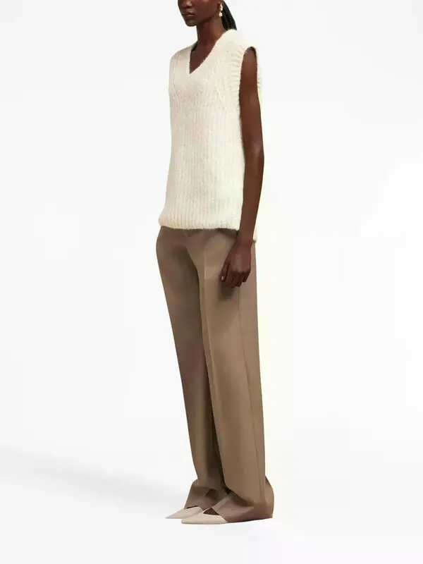 AMI Paris Ribbed V-neck Vest