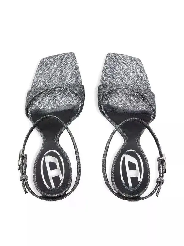 DIESEL® D-amber Wedge Sandals - Grey
