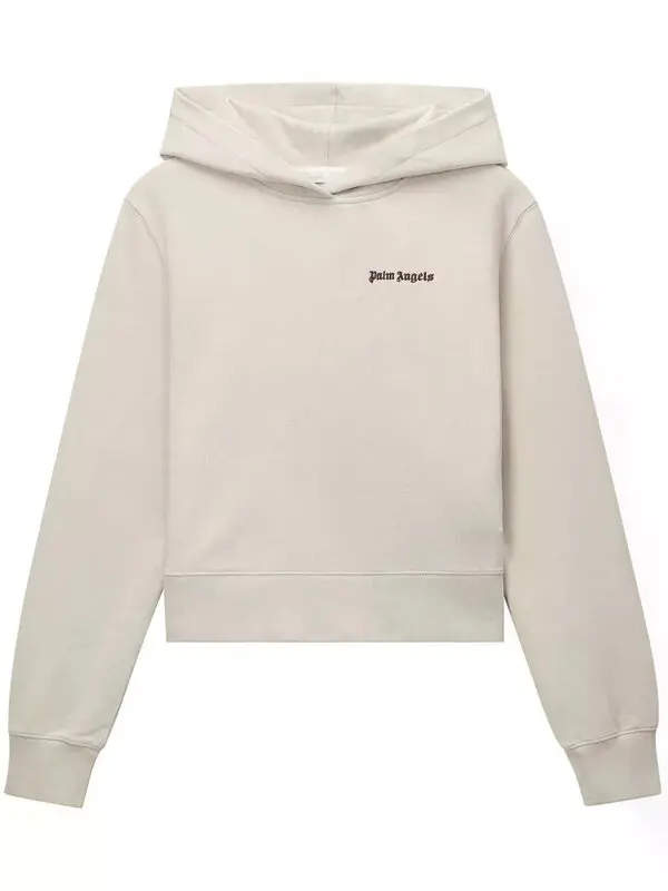 Palm Angels Embroidered Logo Hoodie