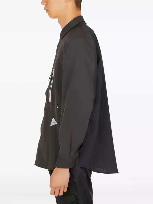 AND WANDER Zip-pocket Shirt