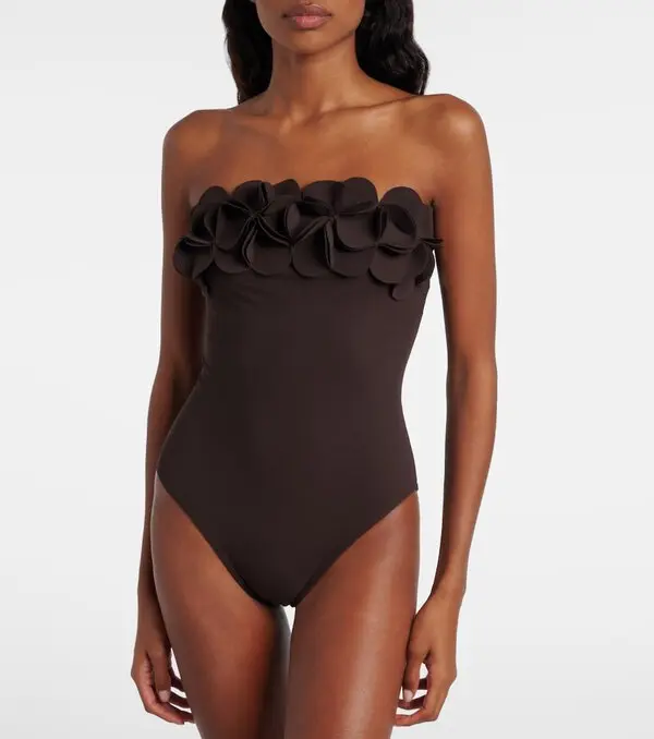KARLA COLLETTO Floral Swimsuit - Brown