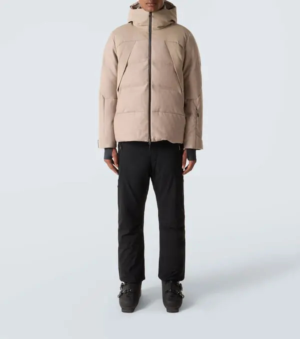 Sease Nordend Wool-blend Down Ski Jacket - Beige