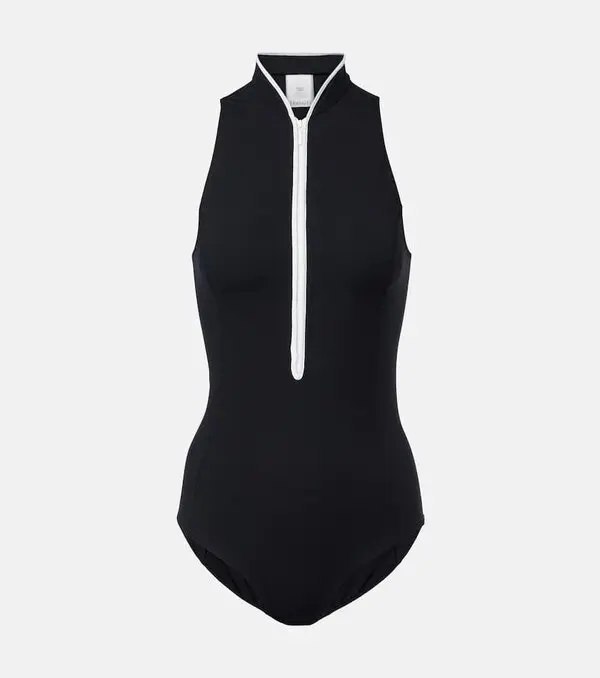 Hunza G Katya Zip-up Swimsuit - Black