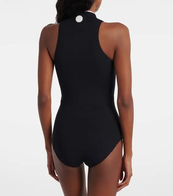 Hunza G Katya Zip-up Swimsuit - Black