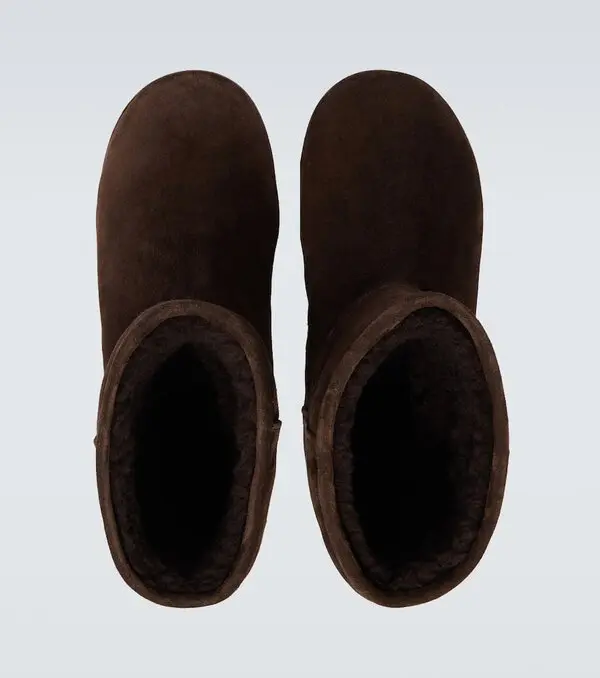 Balenciaga Alaska Soft Suede Ankle Boots - Brown