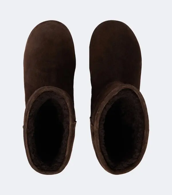 Balenciaga Alaska Soft Suede Ankle Boots - Brown