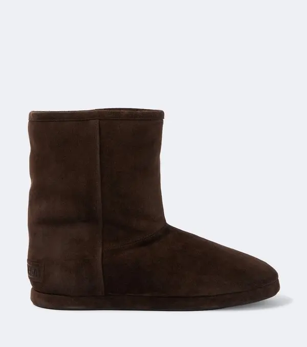 Balenciaga Alaska Soft Suede Ankle Boots - Brown