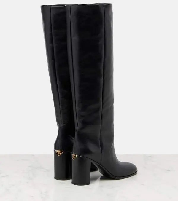 Prada Leather Knee-high Boots