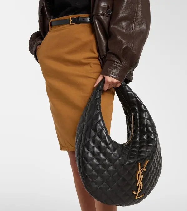 Saint Laurent Icare Quilted Leather Shoulder Bag