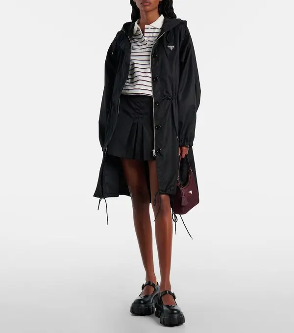 Prada Monolith Leather Mary Jane Flats
