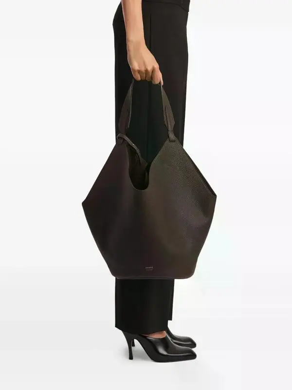 Khaite Lotus Leather Shoulder Bag