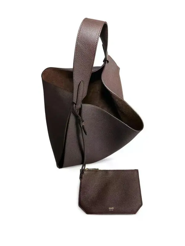 Khaite Lotus Leather Shoulder Bag