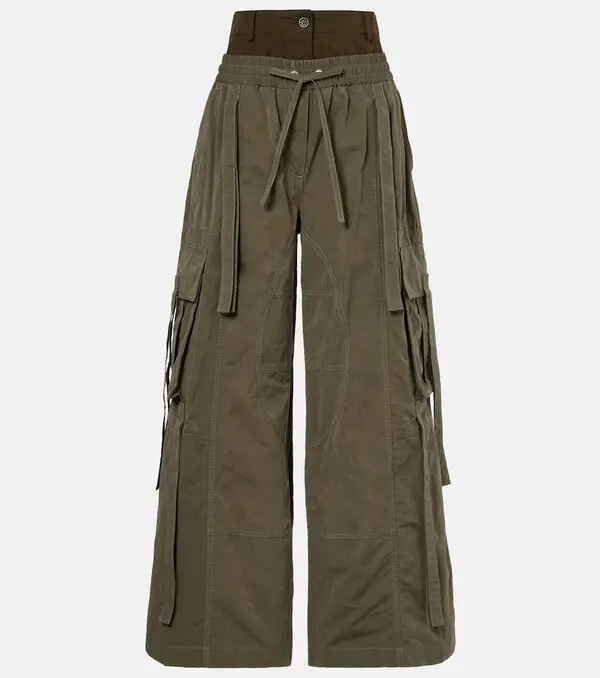 Dolce & Gabbana Layered Cargo Pants - Green