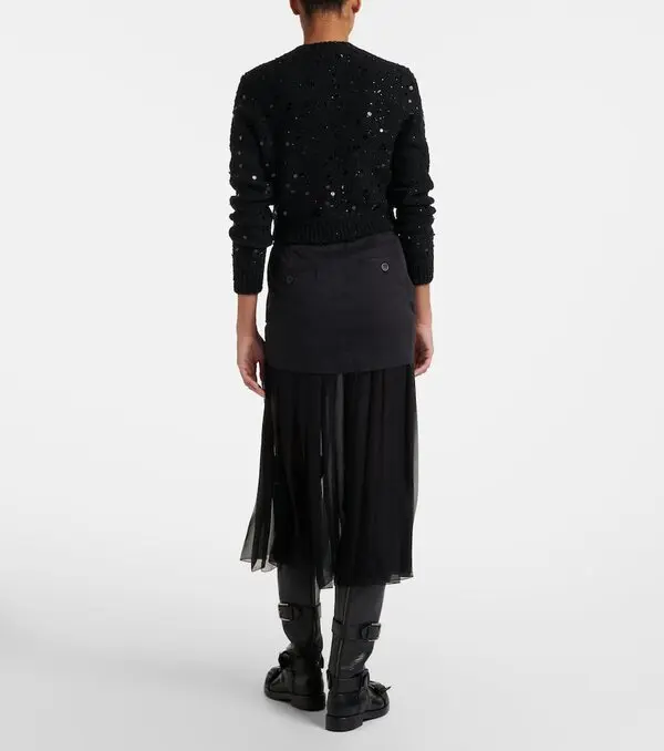 Dolce & Gabbana Silk And Cotton Midi Skirt