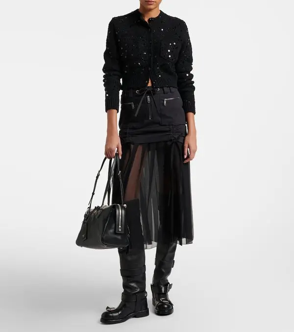 Dolce & Gabbana Silk And Cotton Midi Skirt