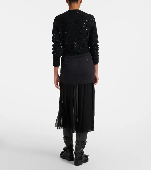 Dolce & Gabbana Silk And Cotton Midi Skirt