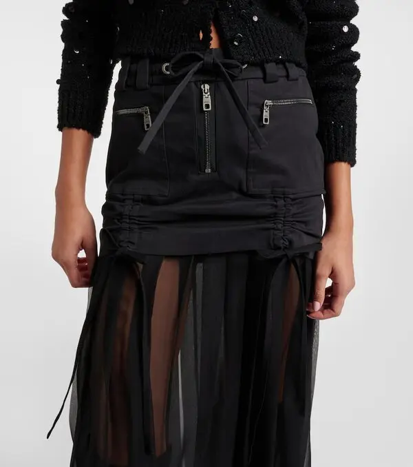 Dolce & Gabbana Silk And Cotton Midi Skirt