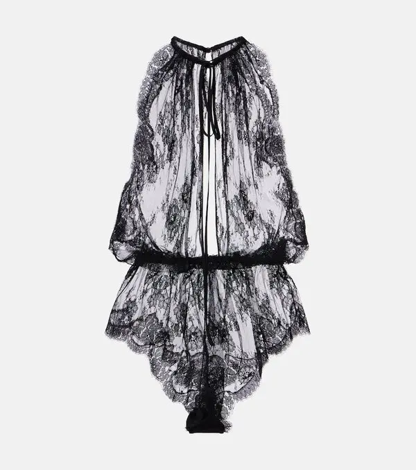 Dolce & Gabbana Lace Bodysuit - Black