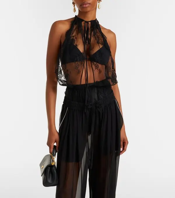 Dolce & Gabbana Lace Bodysuit - Black