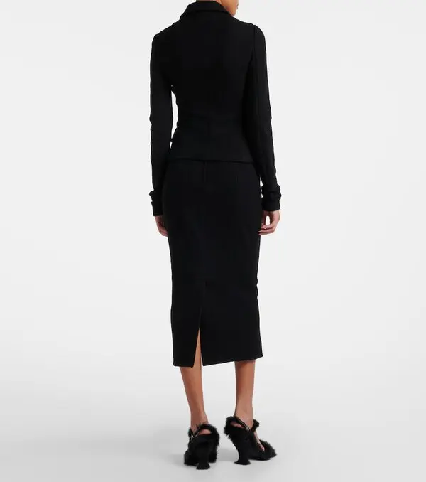 Dolce & Gabbana Virgin Wool Jacket - Black