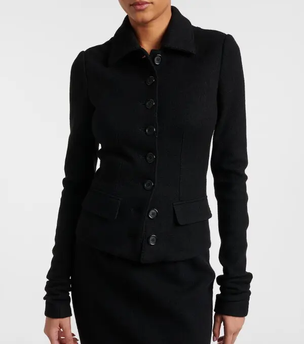 Dolce & Gabbana Virgin Wool Jacket - Black