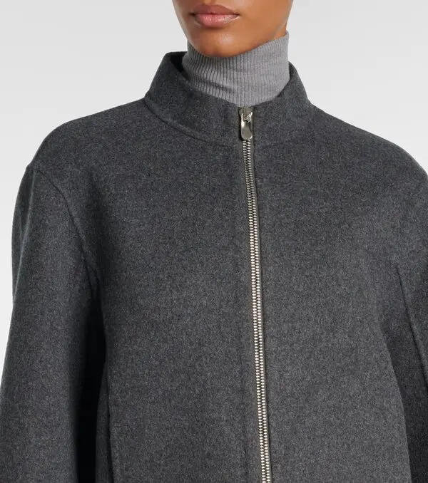 Extreme Cashmere Motor Wool And Cashmere Bomber Jacket