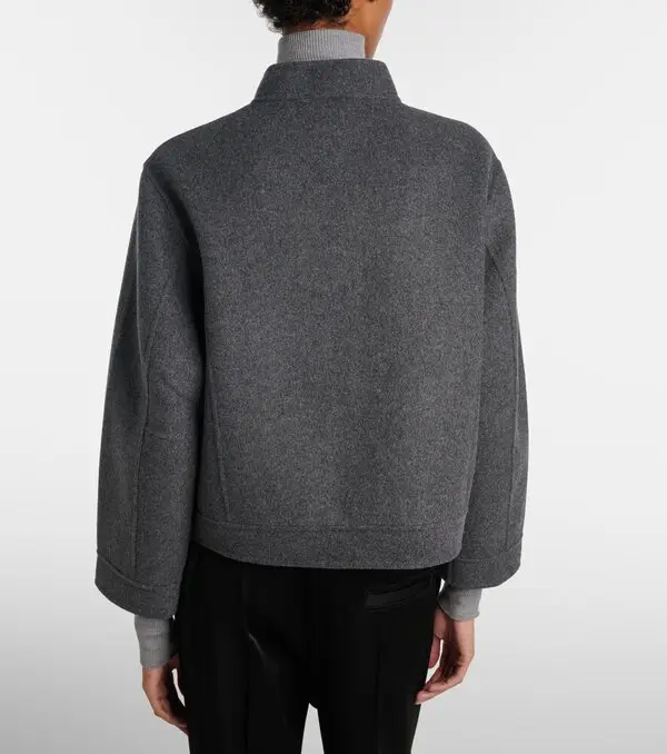 Extreme Cashmere Motor Wool And Cashmere Bomber Jacket