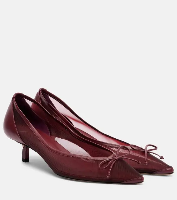 Jacquemus Tourni 45 Mesh Pumps