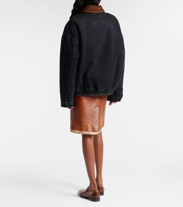 Miu Miu Logo Denim Jacket