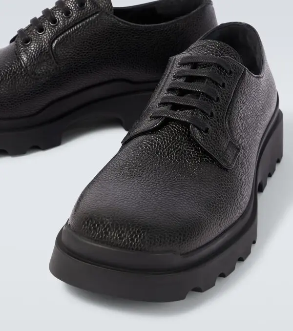 Prada Leather Derby Shoes