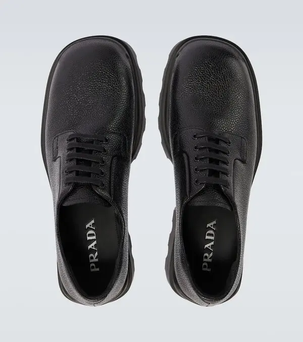 Prada Leather Derby Shoes
